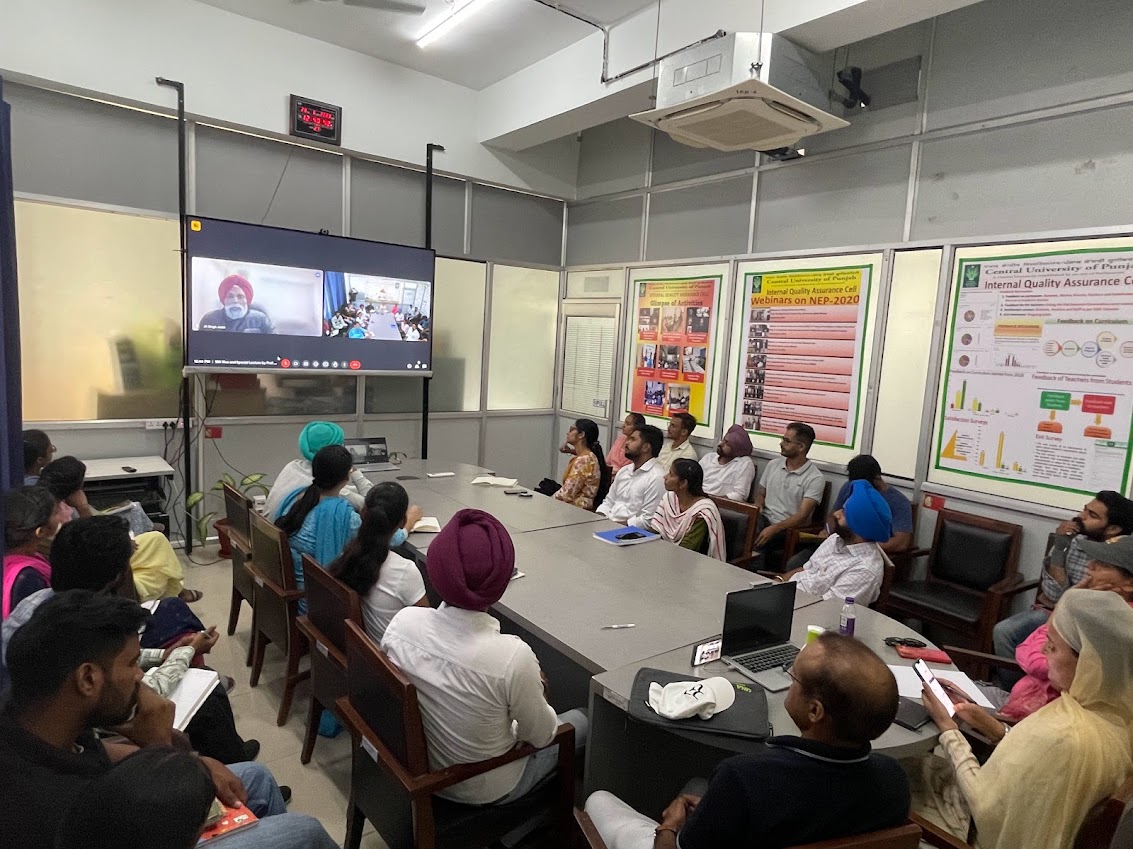 Seminars/Webinars/Conferences/Workshops | Central University of Punjab